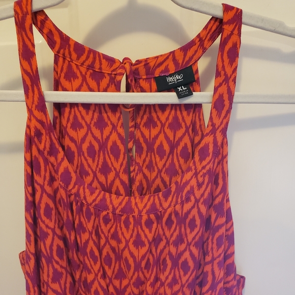 Mossimo Supply Co. | Dresses | Mossimo Orange And Pink Geometric ...